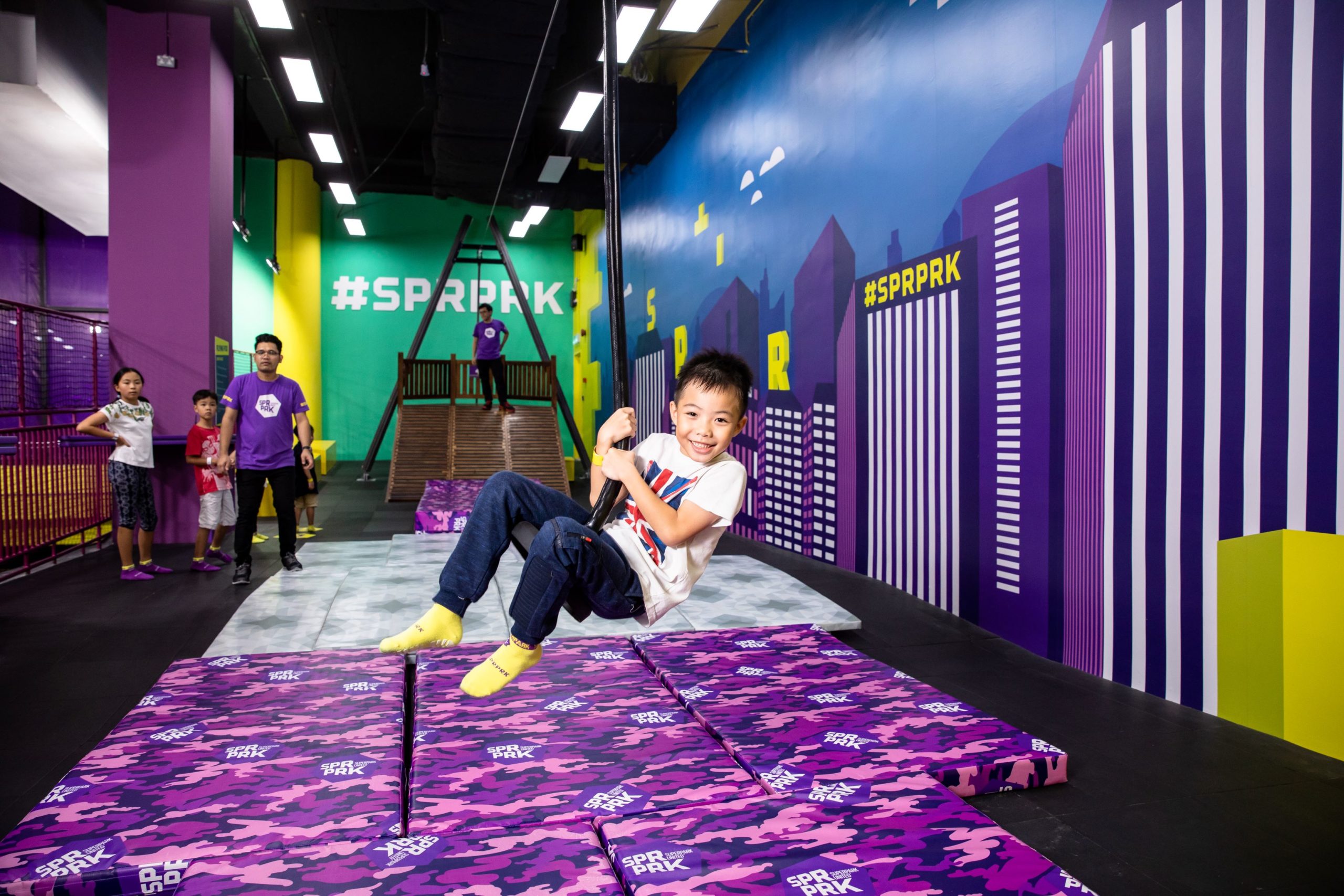 Indoor Flying Fox Singapore | Whizz Through The Air | SuperPark