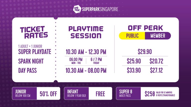 SuperPark Ticket Information | Peak & Off-peak Rates