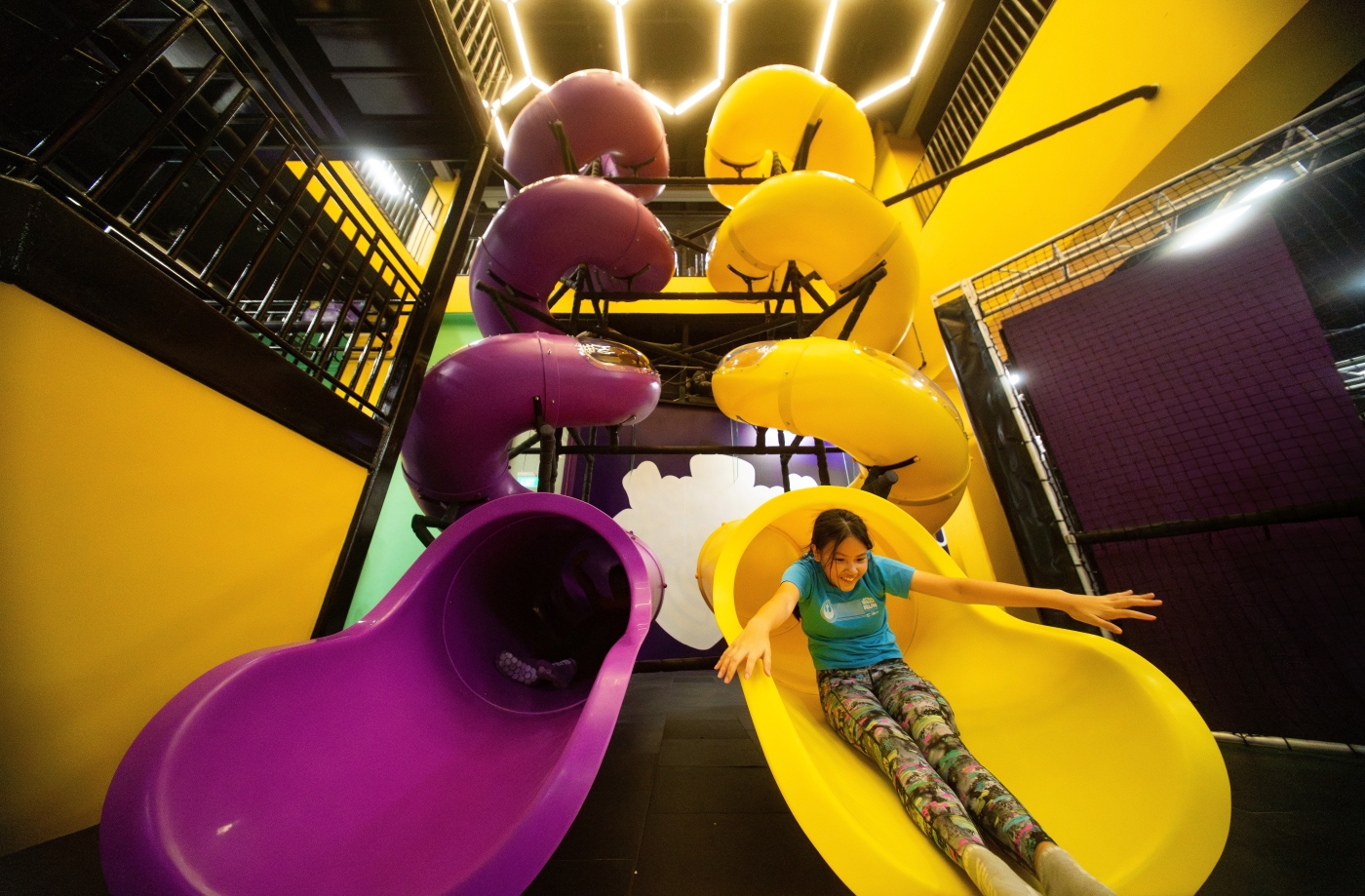 Twin Slide Tower - Official SuperPark Singapore